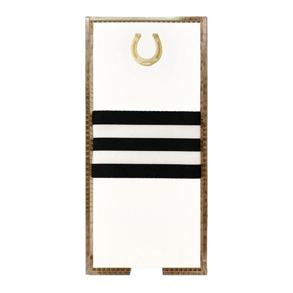 BLACK INK | Office | New Black Ink Gold Foil Horseshoe Buck Notepad In ...